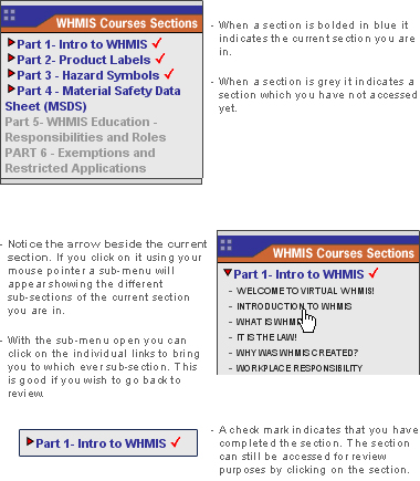 WHMIS Training Online via Virtual WHMIS: Help